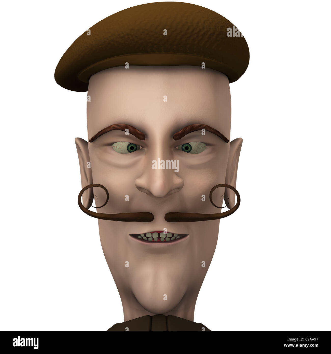 School teacher express nervous emotion on white background Stock Photo ...