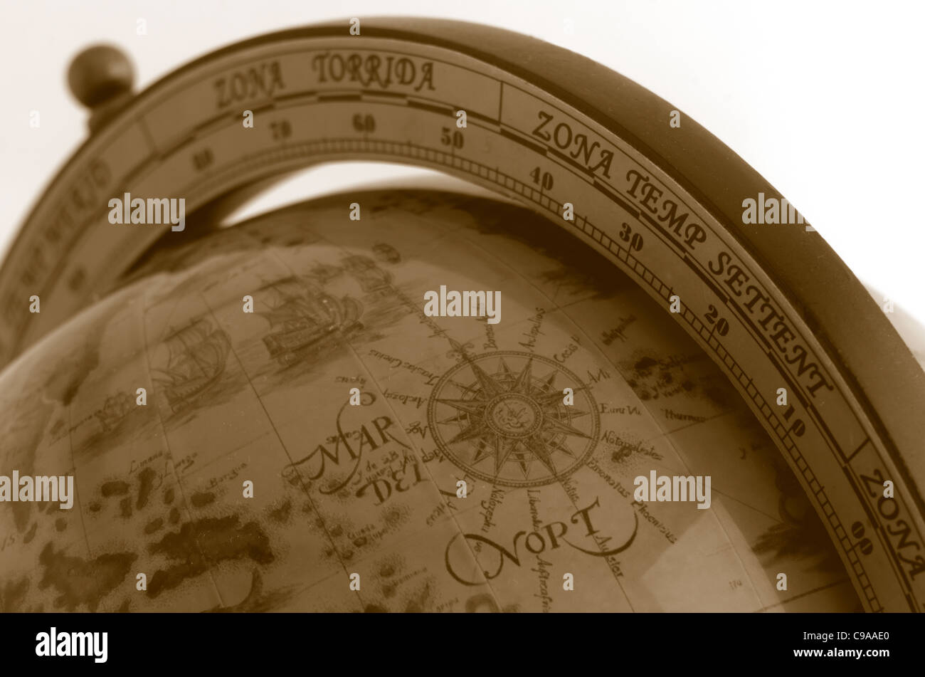 Old World Globe Map High Resolution Stock Photography and Images - Alamy