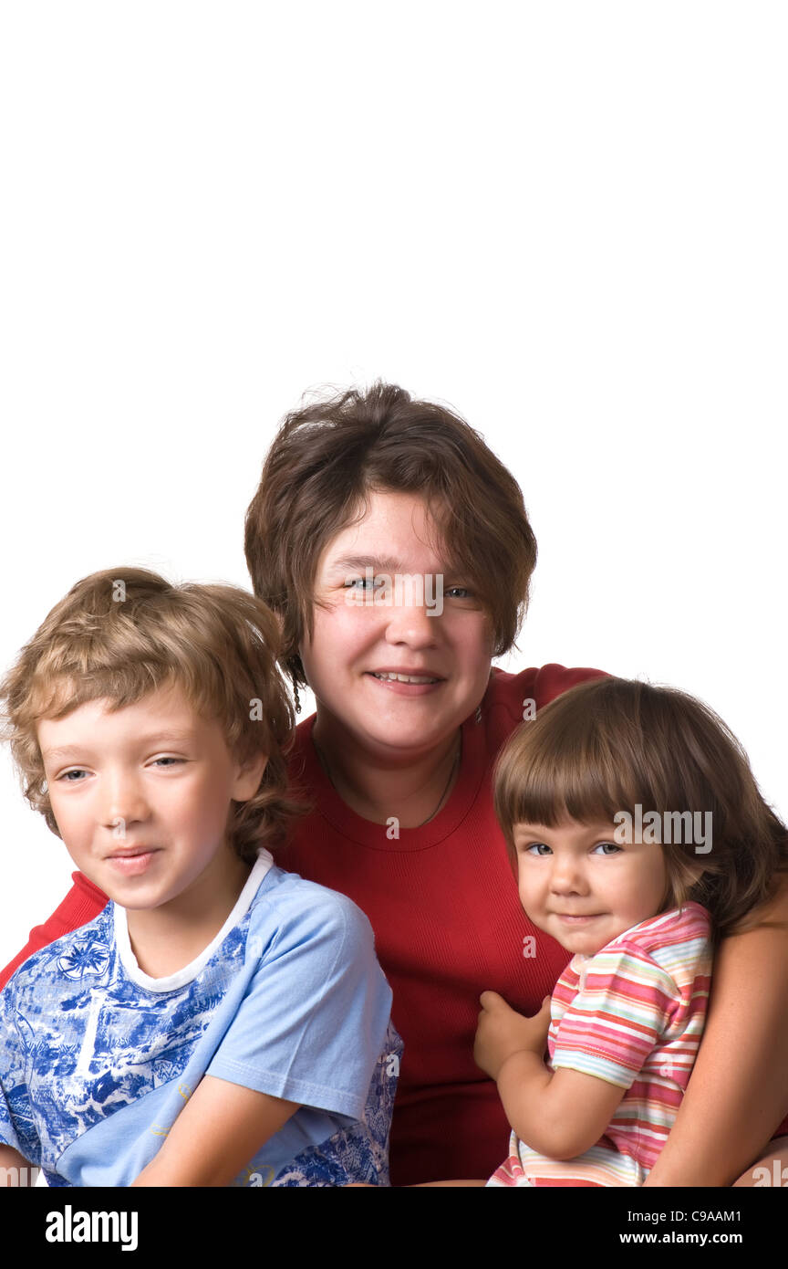 Casual portrait smiling of a healthy young family Stock Photo - Alamy