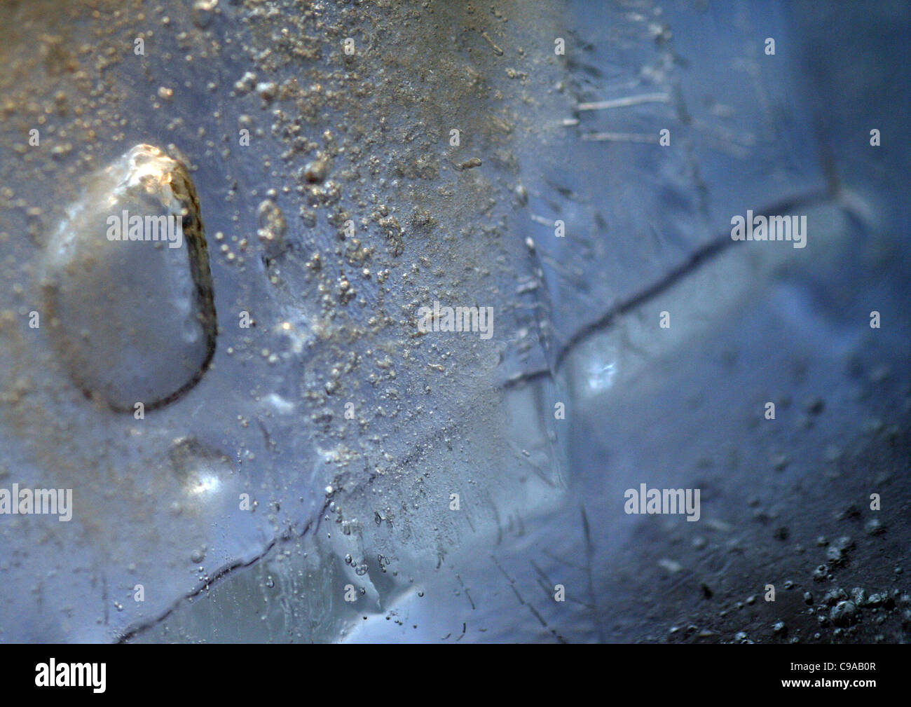 Close up of ice Stock Photo - Alamy