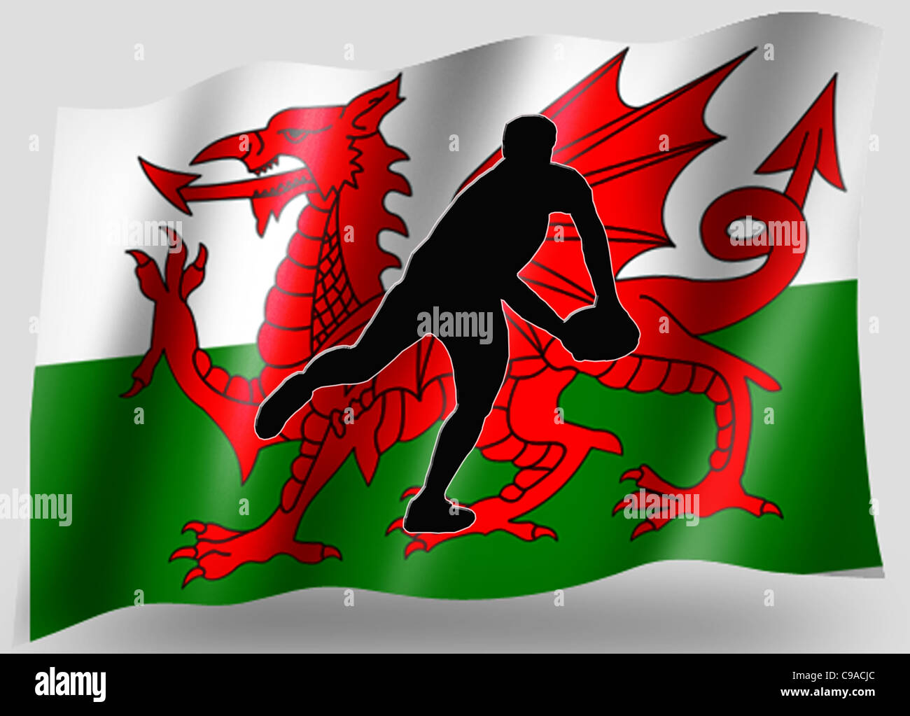 Welsh rugby symbol hi-res stock photography and images - Alamy