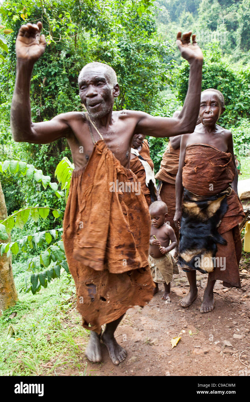 James, one of the village elders of the traditional Batwa pygmies from ...