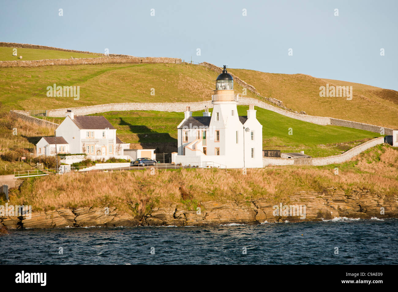 Holborn Head lighthouse at Scrabster on Scotlands north coast, UK Stock ...