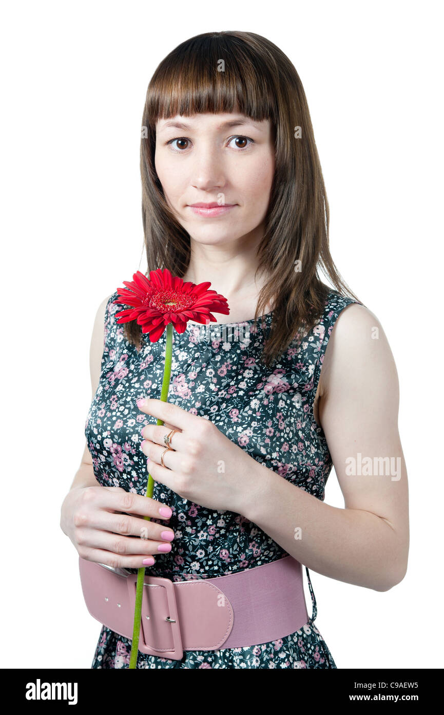 White flower patterned dress hi-res stock photography and images - Alamy