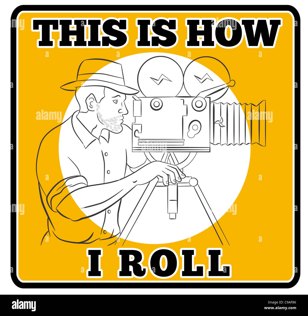 Vintage camera cartoon hi-res stock photography and images - Alamy