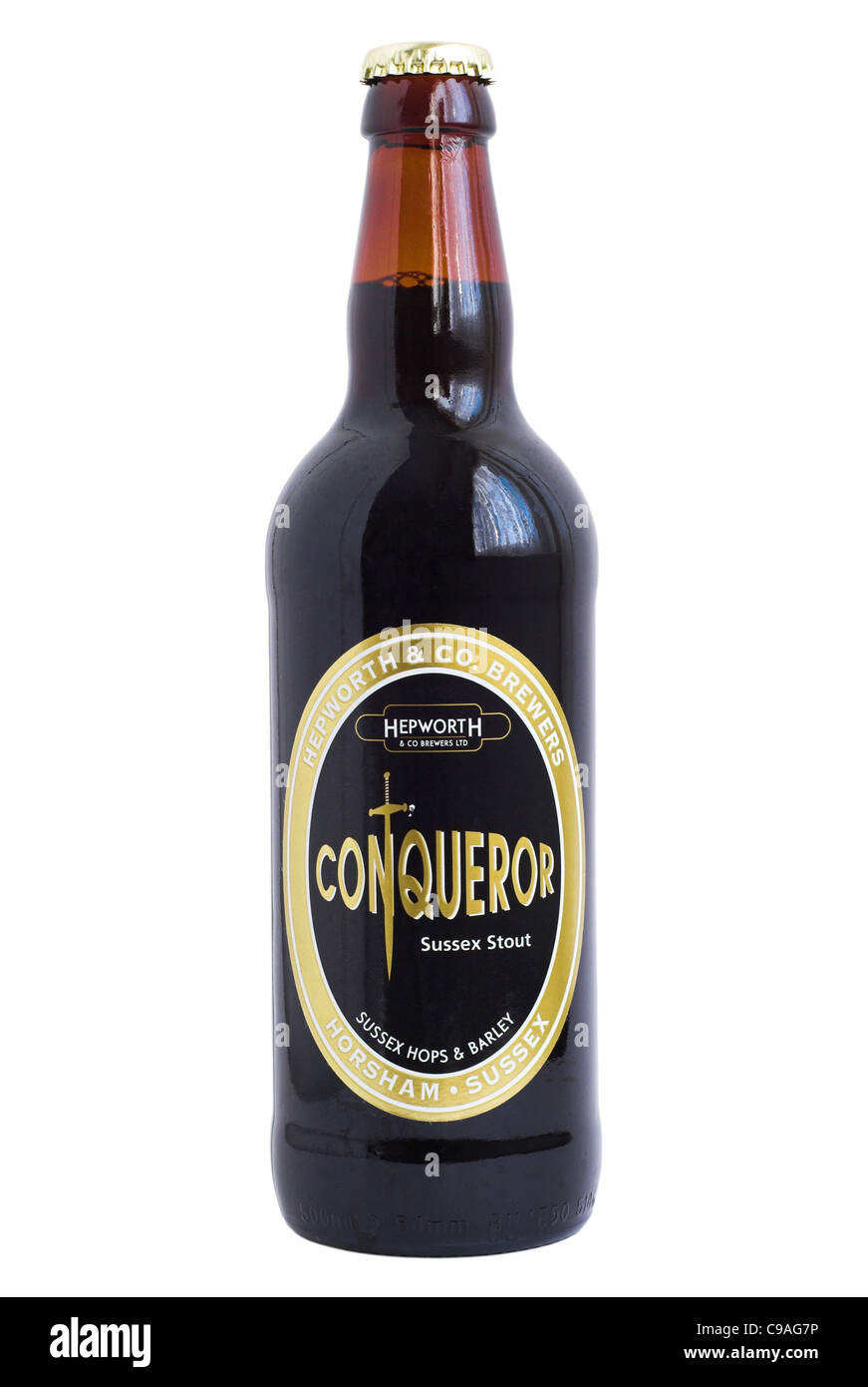 Hepworth & Co Brewery Sussex Conqueror Stout beer bottle - current ...
