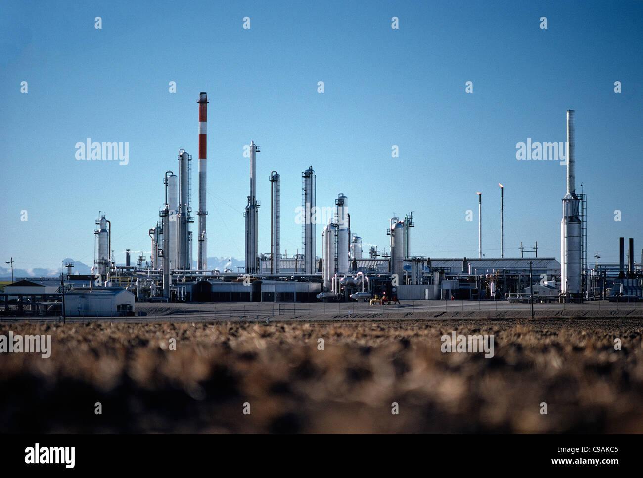 Oil refinery near Calgary, Alberta, Canada Stock Photo - Alamy