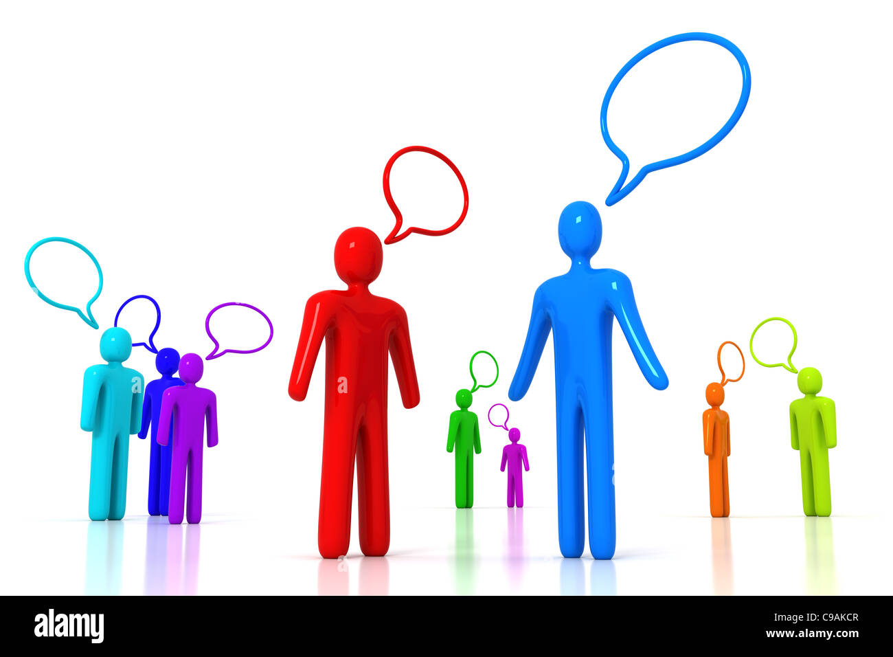 Group talking illustration hi-res stock photography and images - Alamy