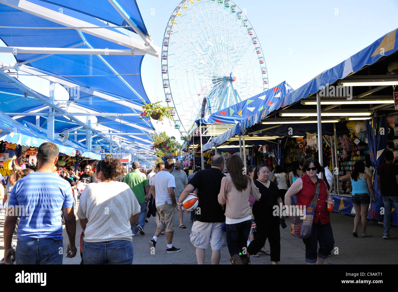 Texas State Fair, Dallas, Texas, USA - largest ferris wheel in the US ...
