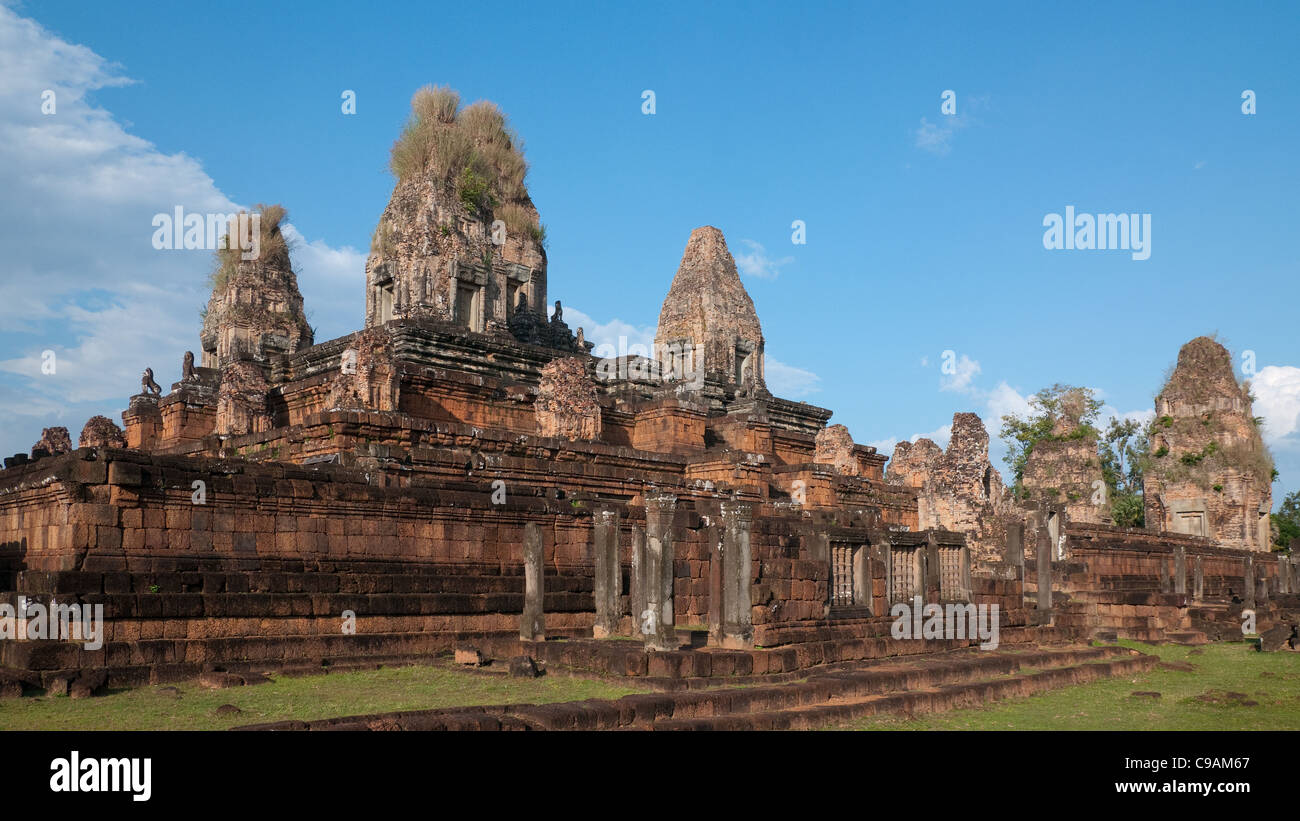 The Pre Rup Temple, built from brick, laterite and sandstone in Siem ...