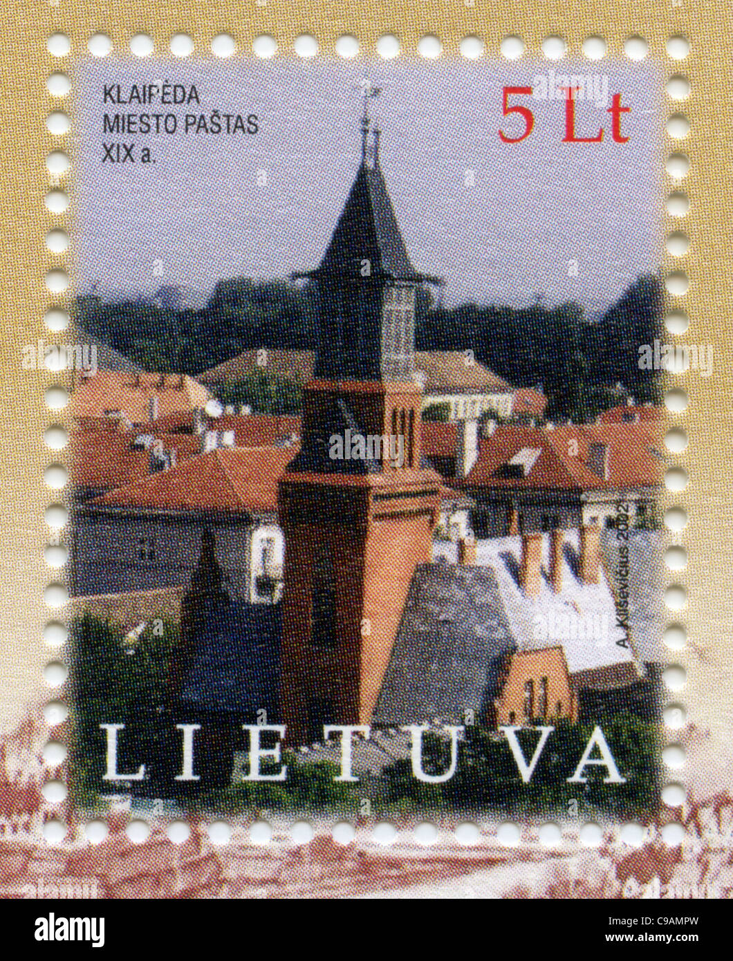 Lithuania postage stamp Stock Photo - Alamy