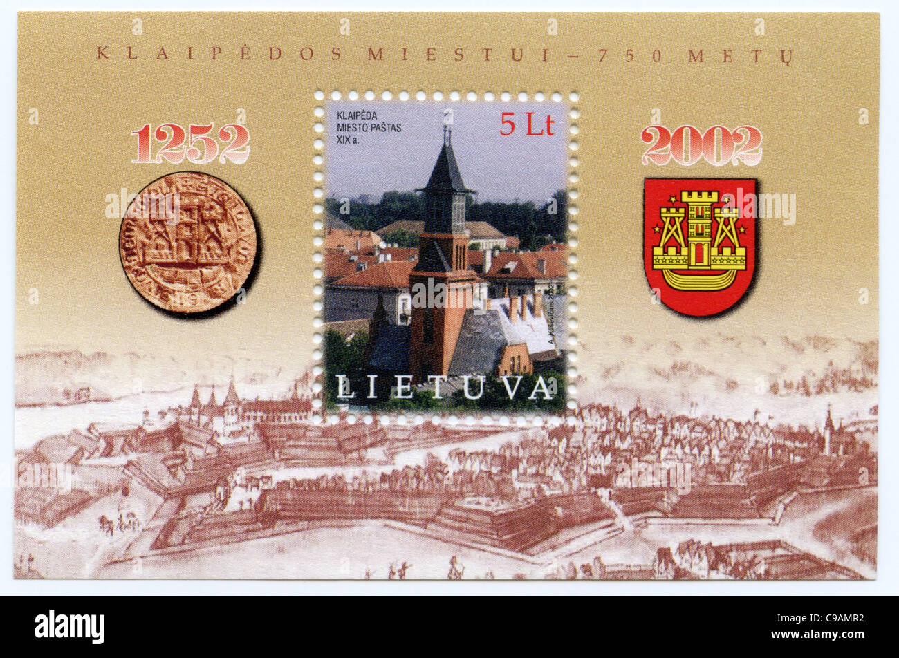 Lithuania postage stamp Stock Photo - Alamy