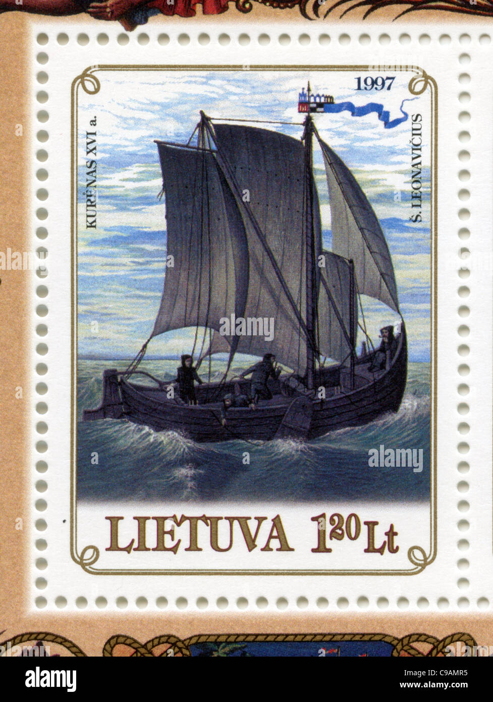 Lithuania postage stamp Stock Photo - Alamy