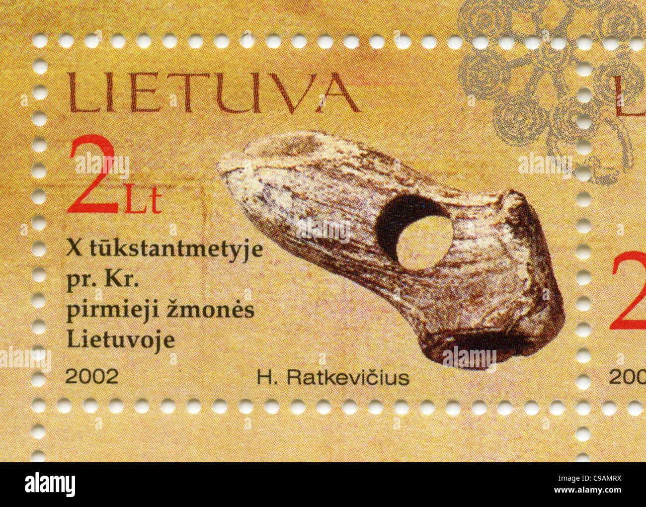 Lithuania postage stamp Stock Photo - Alamy