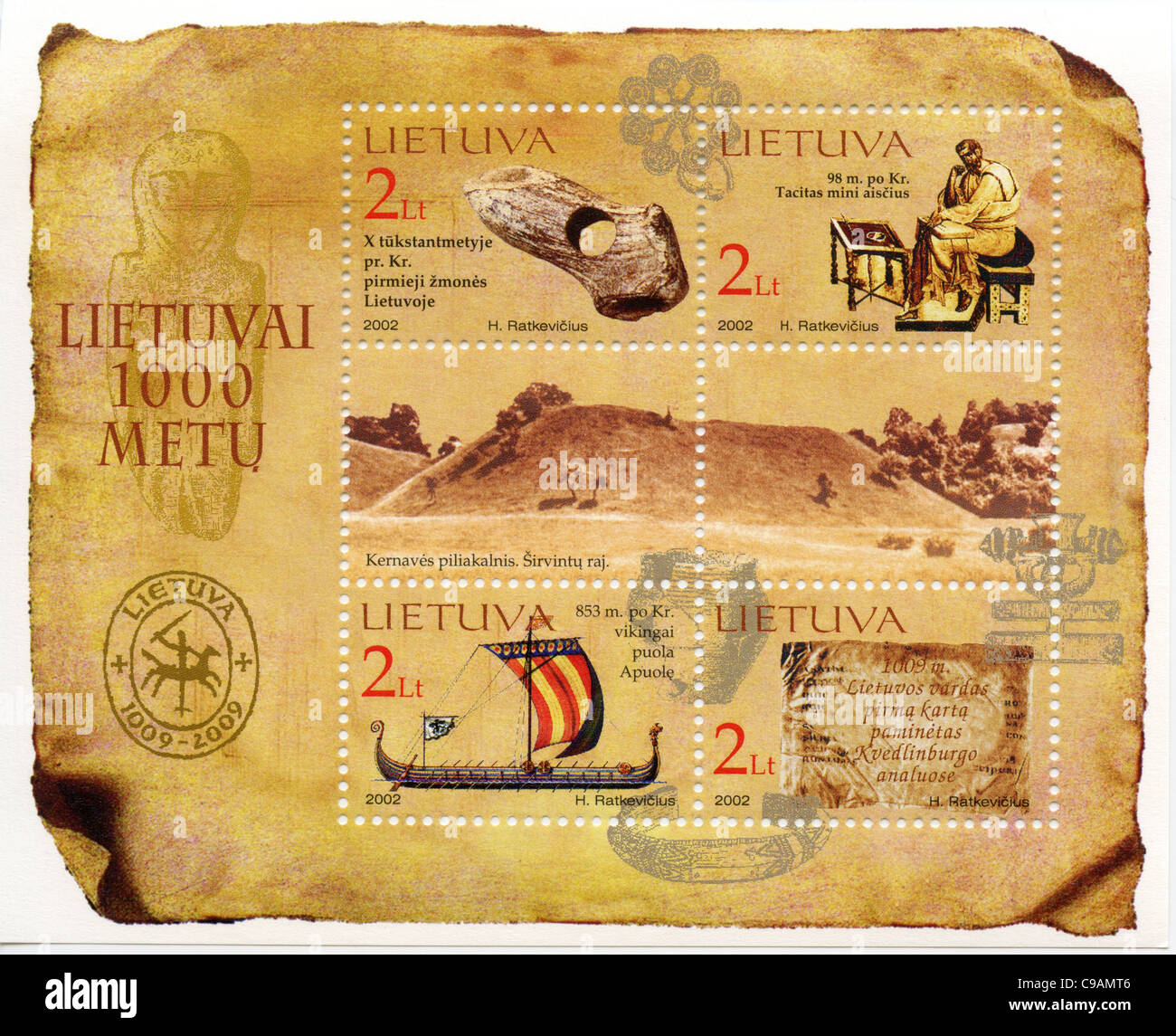 Lithuania postage stamps Stock Photo - Alamy