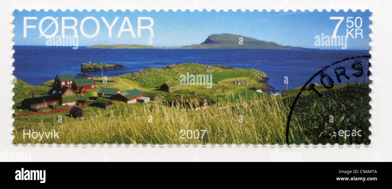 Faroe Island postage stamp Stock Photo - Alamy