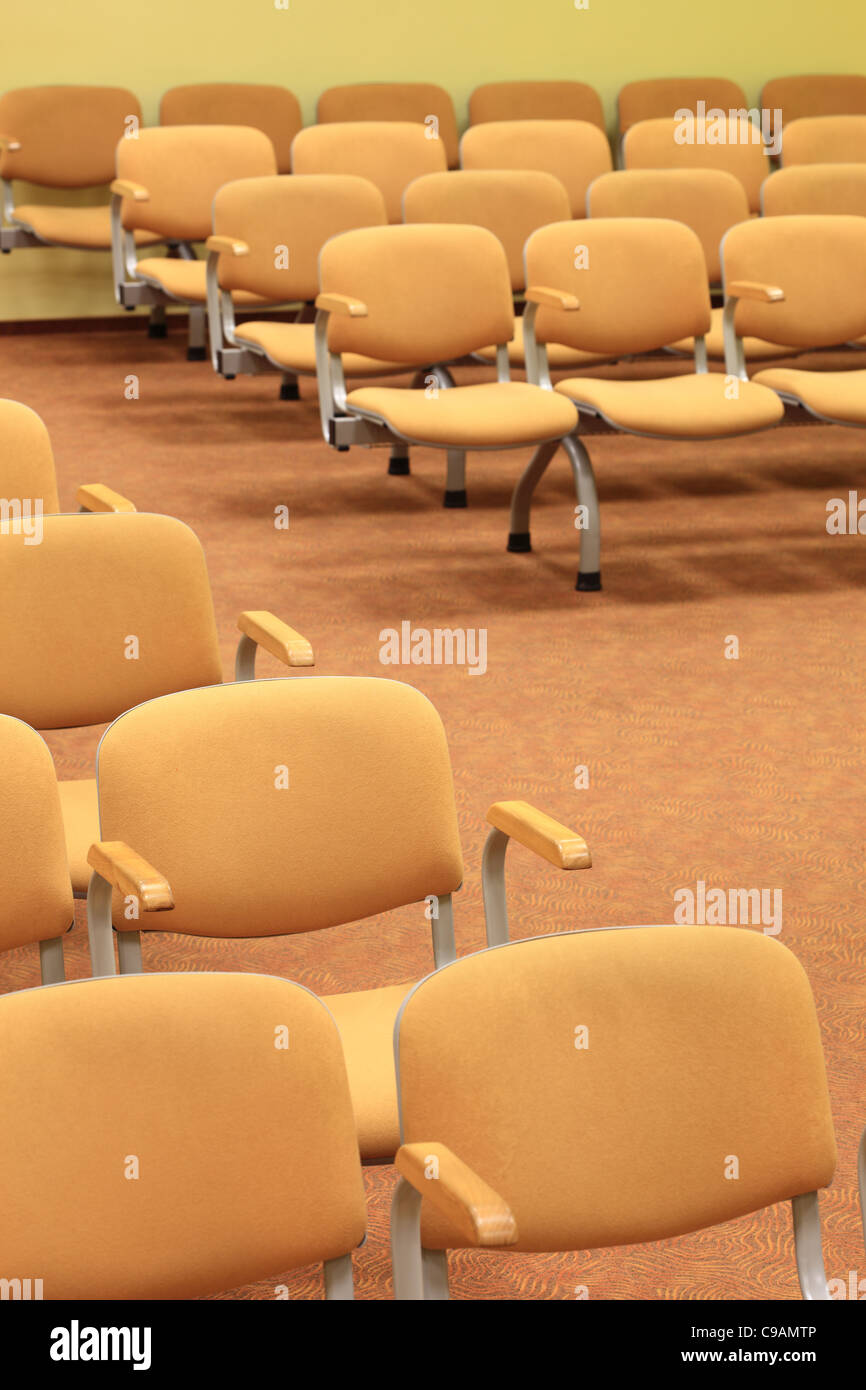 conference - rows of empty seats texture Stock Photo - Alamy