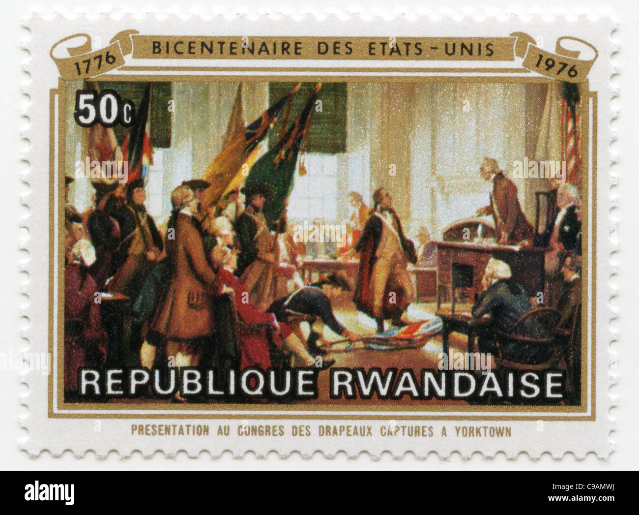 Rwanda postage stamp - The Declaration of Independence presentation at ...
