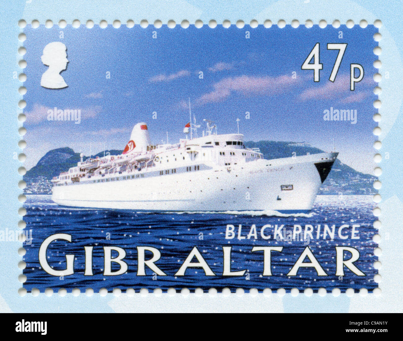 Gibraltar postage stamp Stock Photo - Alamy