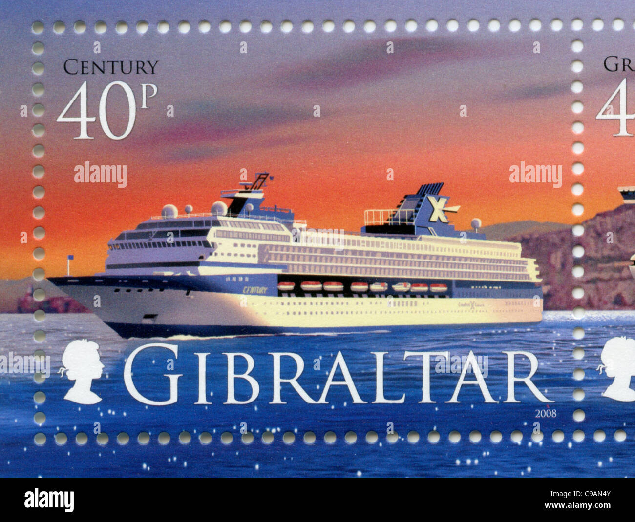 Gibraltar postage stamp Stock Photo - Alamy