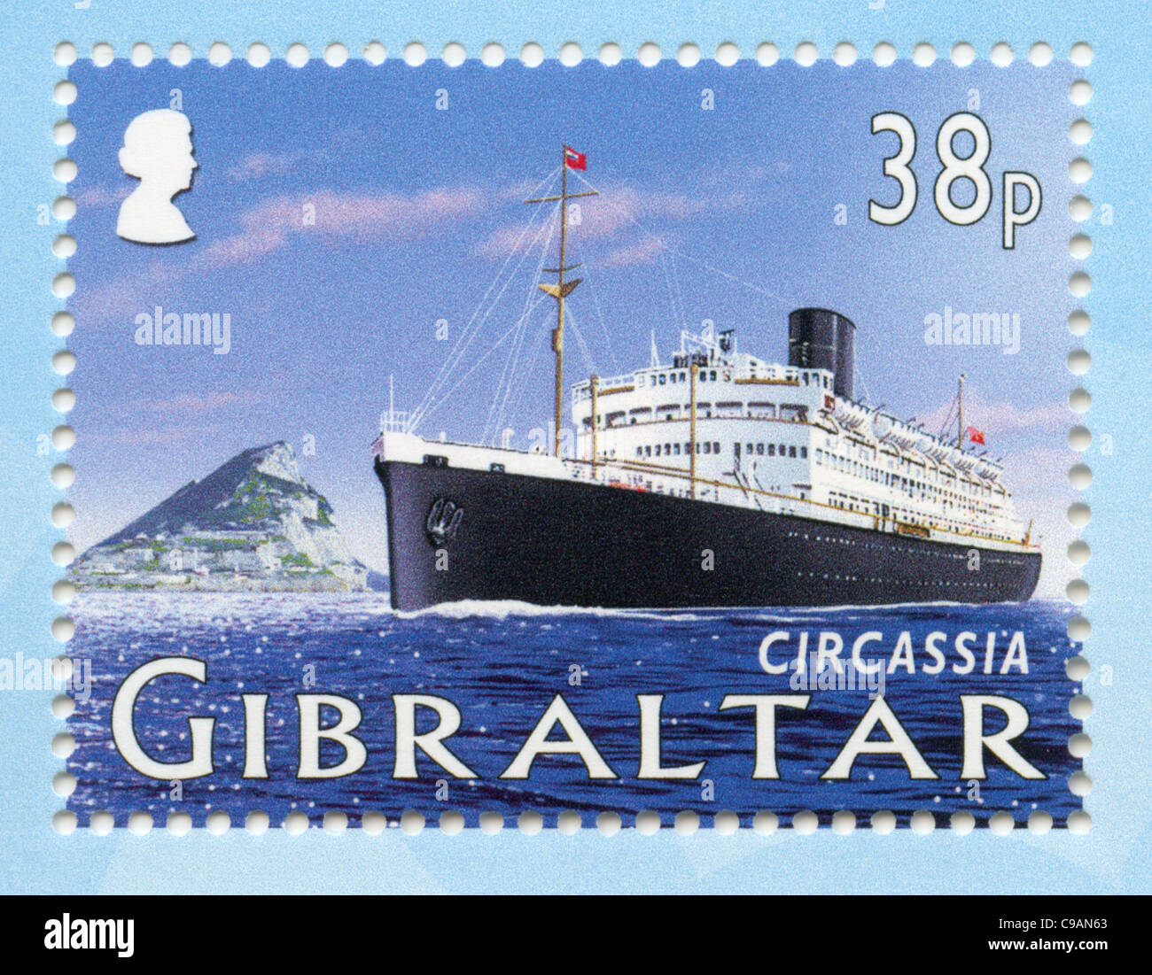 Gibraltar postage stamp Stock Photo - Alamy