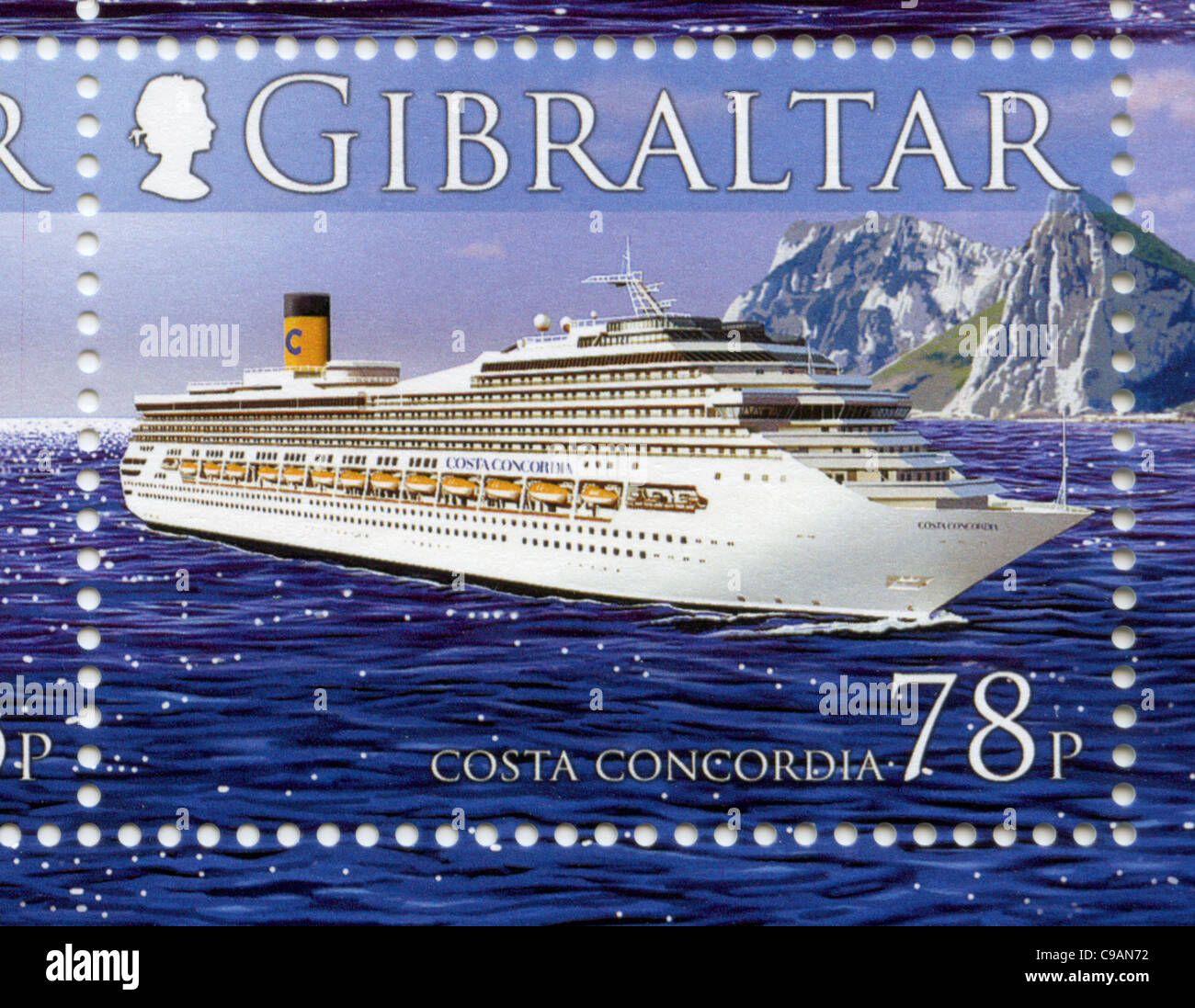 Gibraltar postage stamp Stock Photo - Alamy
