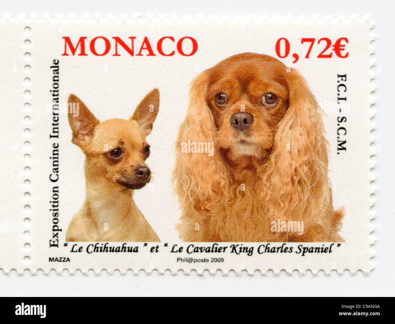 Monaco postage stamp Stock Photo - Alamy