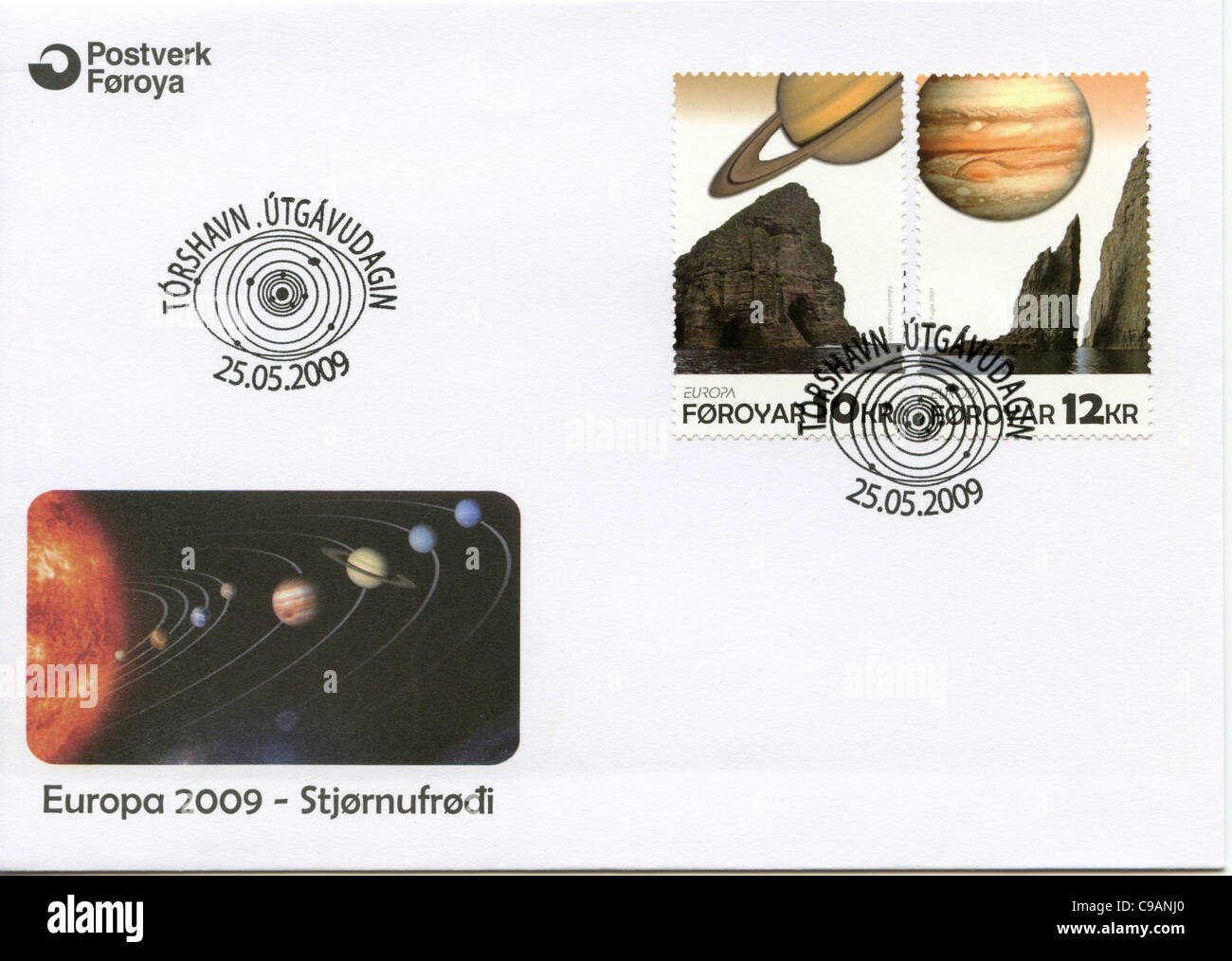 Faroe Island postage stamp Stock Photo - Alamy