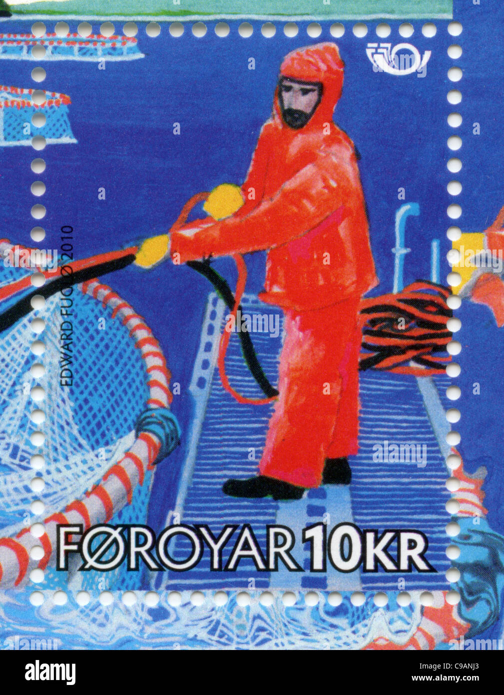 Faroe Island postage stamp Stock Photo - Alamy