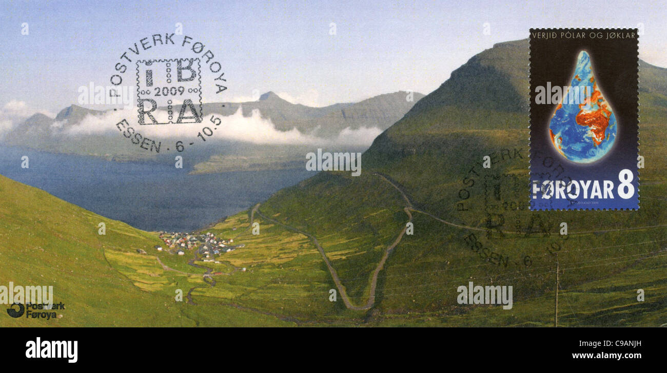 Faroe Island postage stamp Stock Photo - Alamy