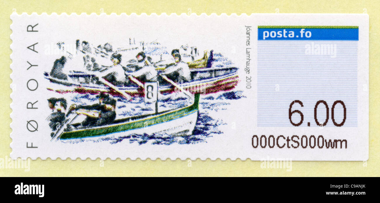 Faroe Island postage stamp Stock Photo - Alamy