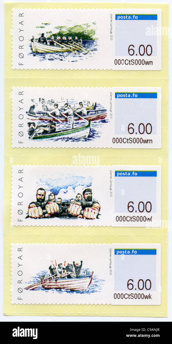 Faroe Island postage stamps Stock Photo - Alamy