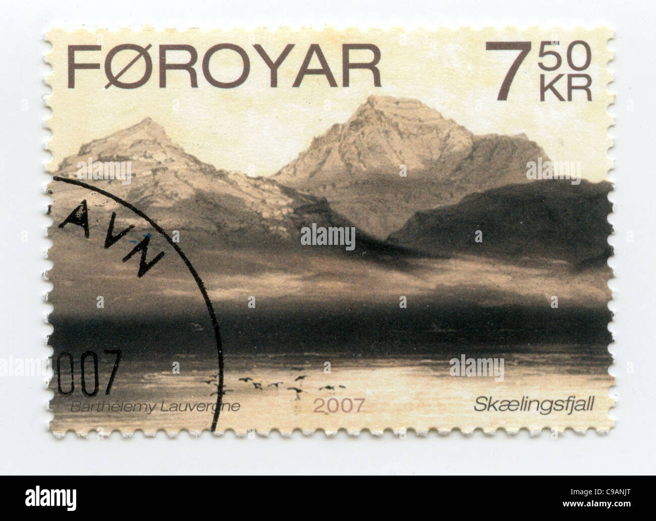 Faroe Island postage stamp Stock Photo - Alamy