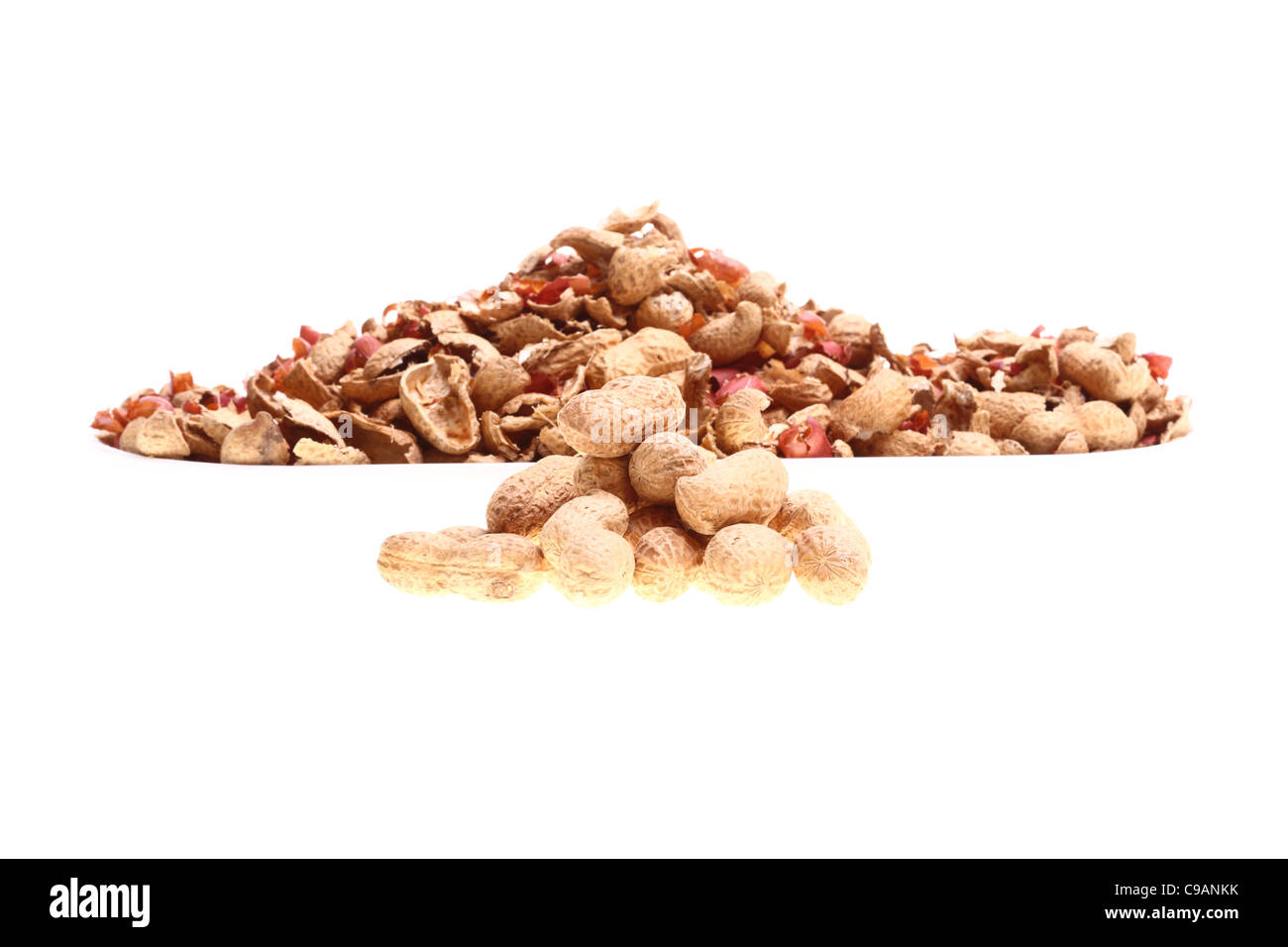 Peanut isolated on white background Stock Photo - Alamy