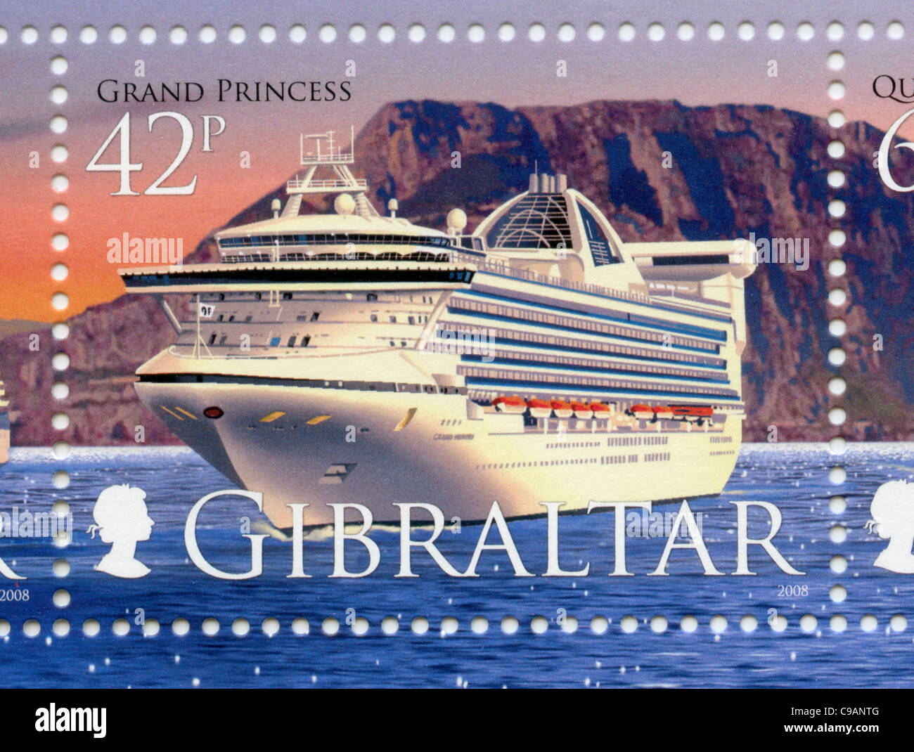 Gibraltar postage stamp Stock Photo - Alamy