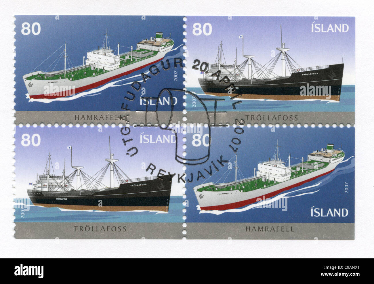 Iceland postage stamps Stock Photo - Alamy