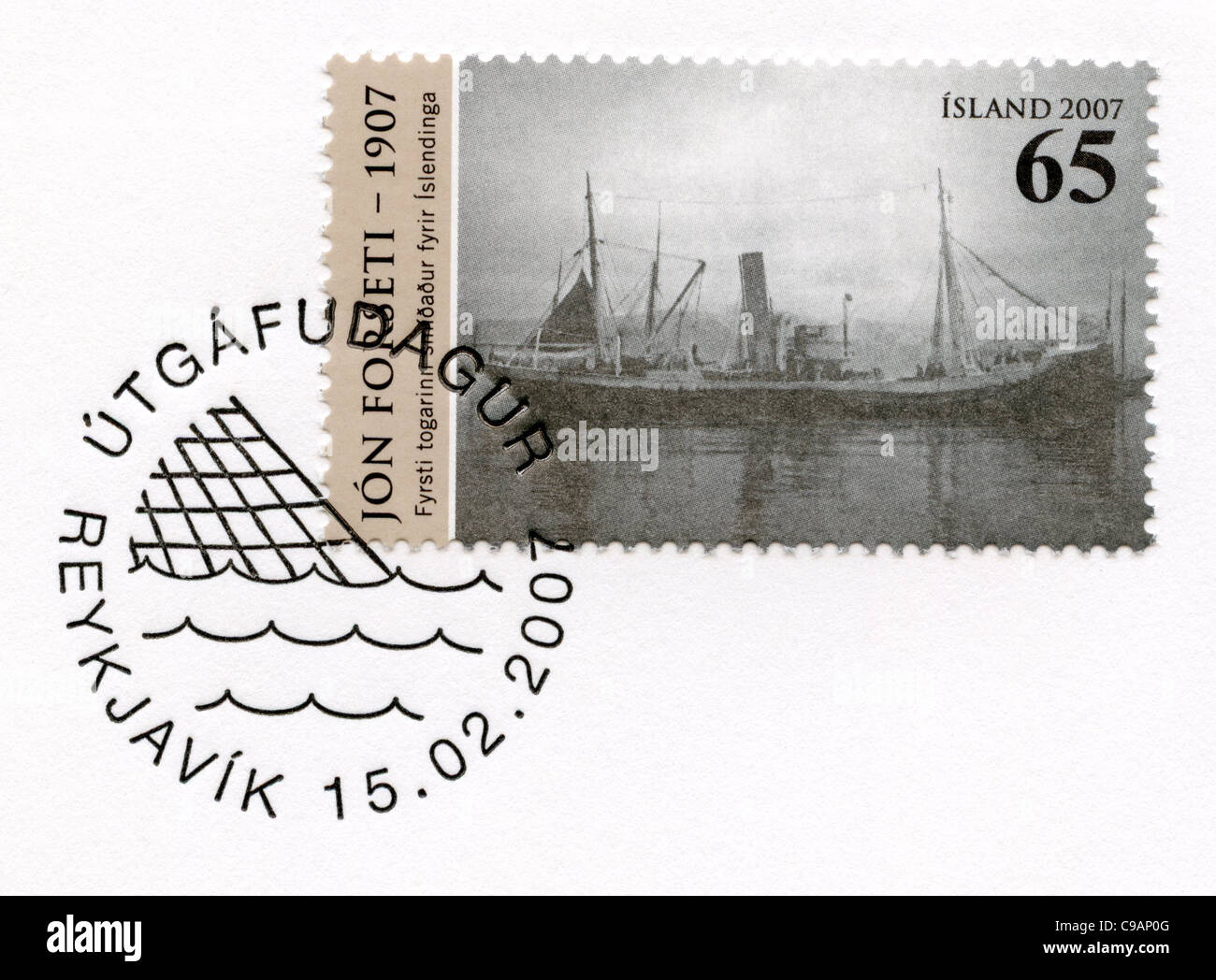 Iceland postage stamp Stock Photo - Alamy