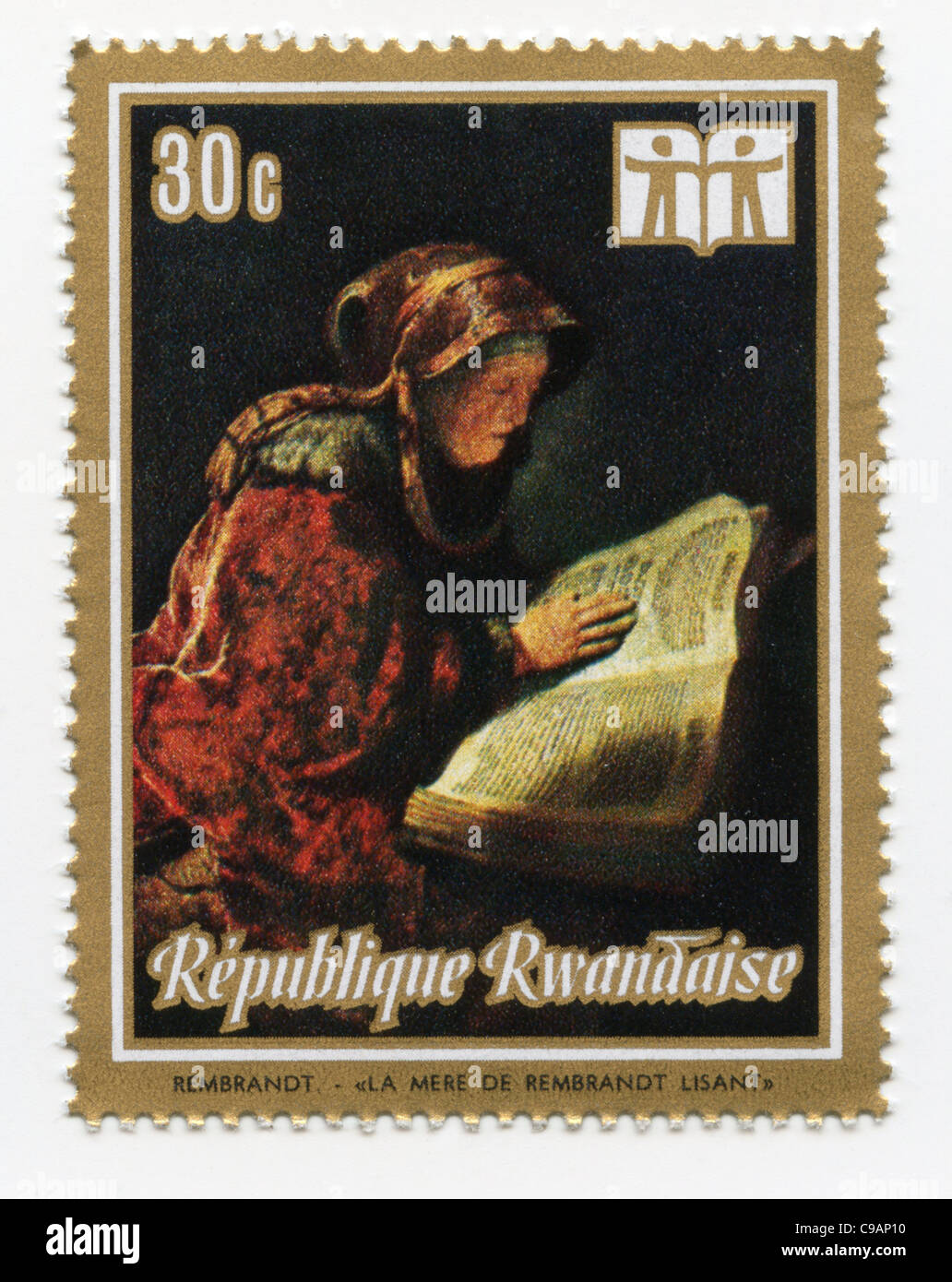 Rwanda postage stamp Stock Photo - Alamy