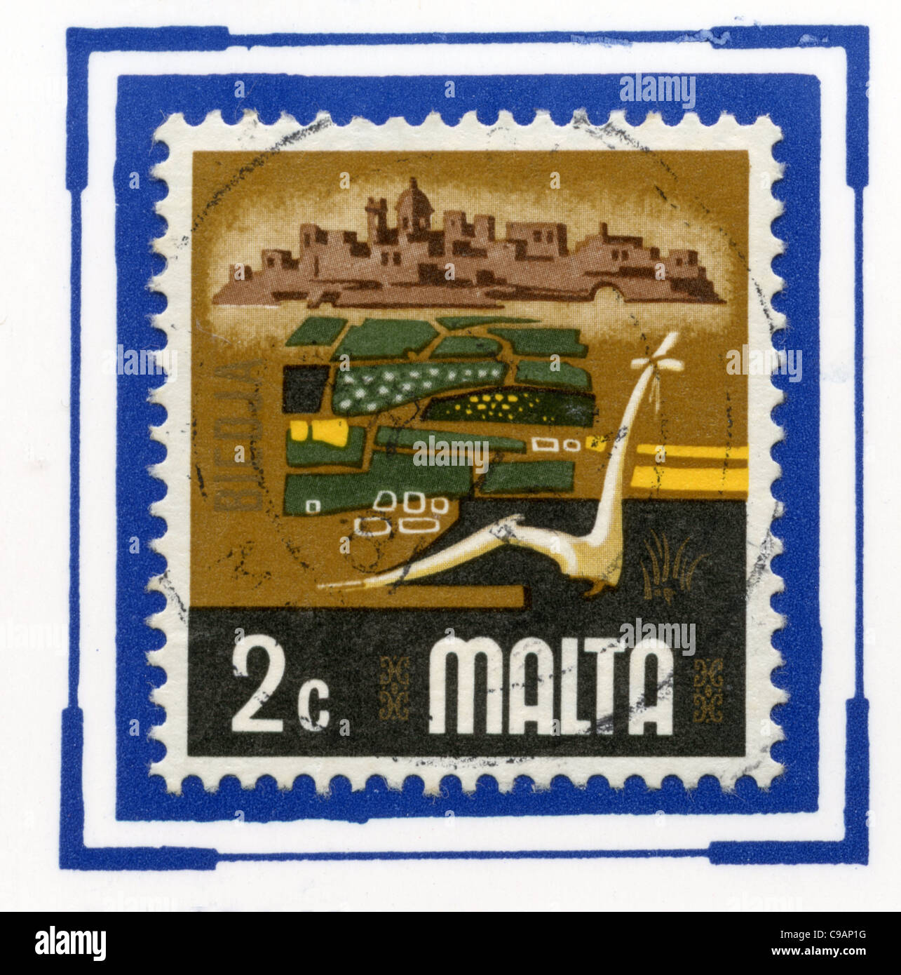 Malta postage stamp Stock Photo - Alamy