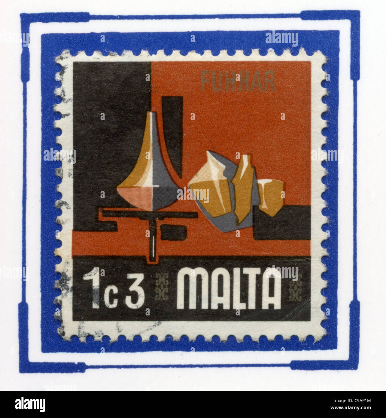 Malta postage stamp Stock Photo - Alamy