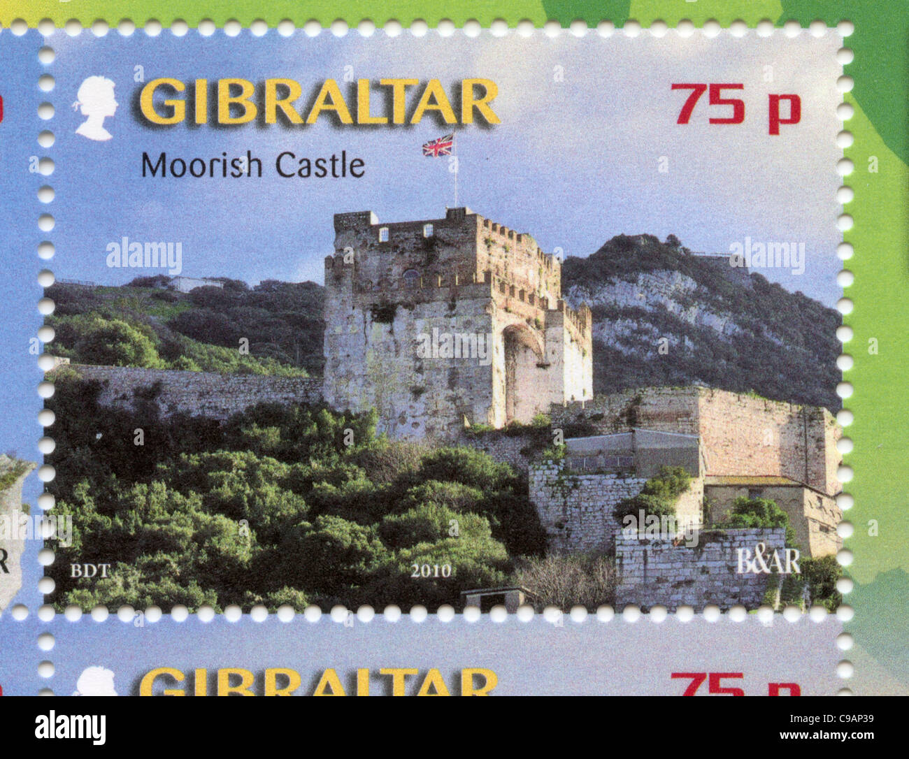 Gibraltar postage stamp Stock Photo - Alamy