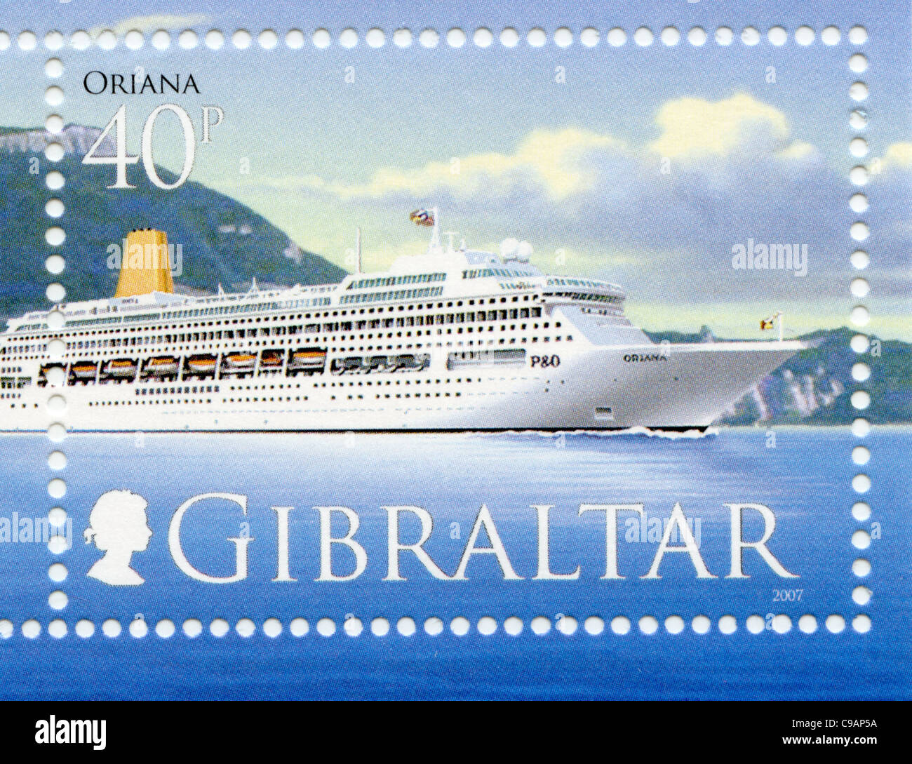 Gibraltar postage stamp Stock Photo - Alamy