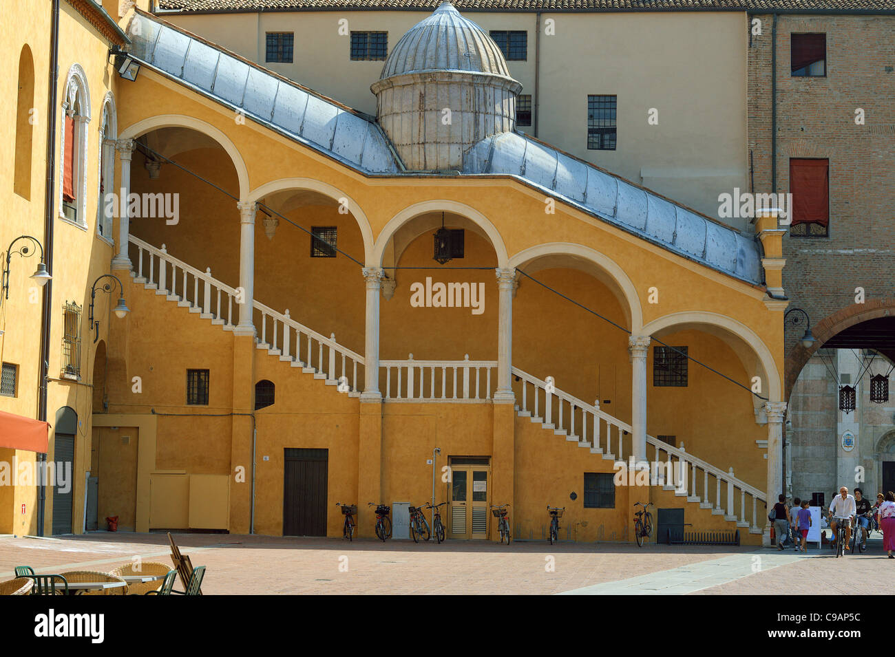 Scalone d Onore Ferrara Italy Stock Photo - Alamy