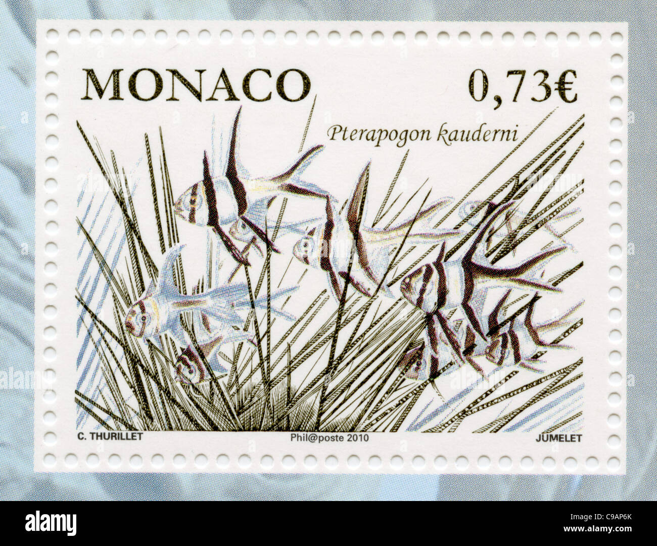 Monaco postage stamp Stock Photo - Alamy