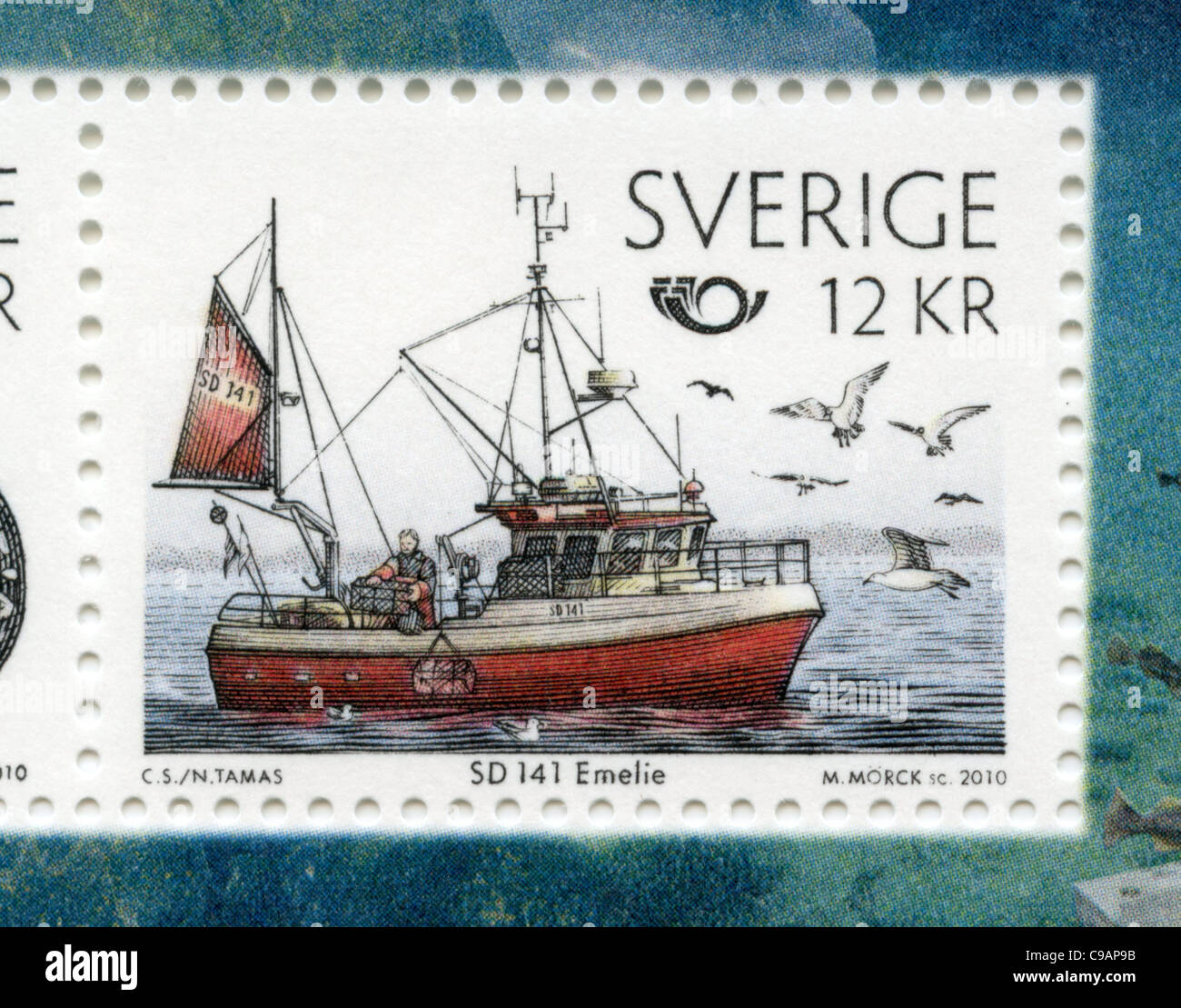 Sweden Postage Stamp High Resolution Stock Photography and Images - Alamy