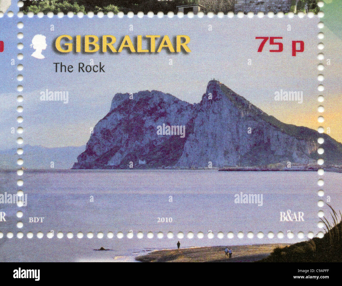 Gibraltar postage stamp Stock Photo - Alamy