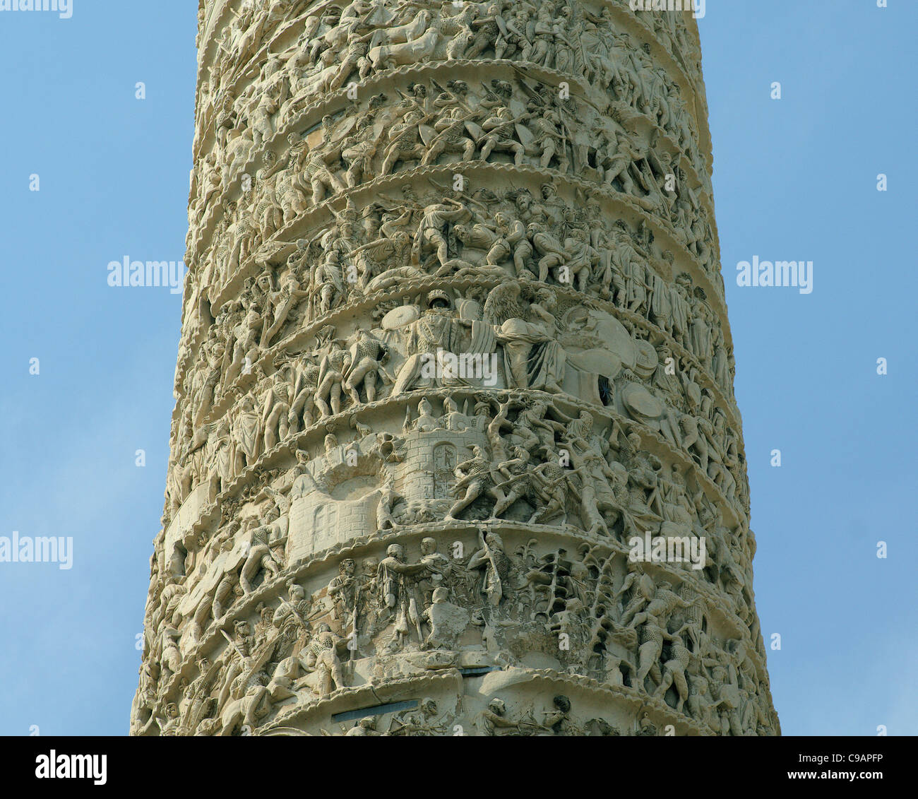 Emperor Marcus Aurelius column Piazza Colonna Rome Italy Stock Photo ...