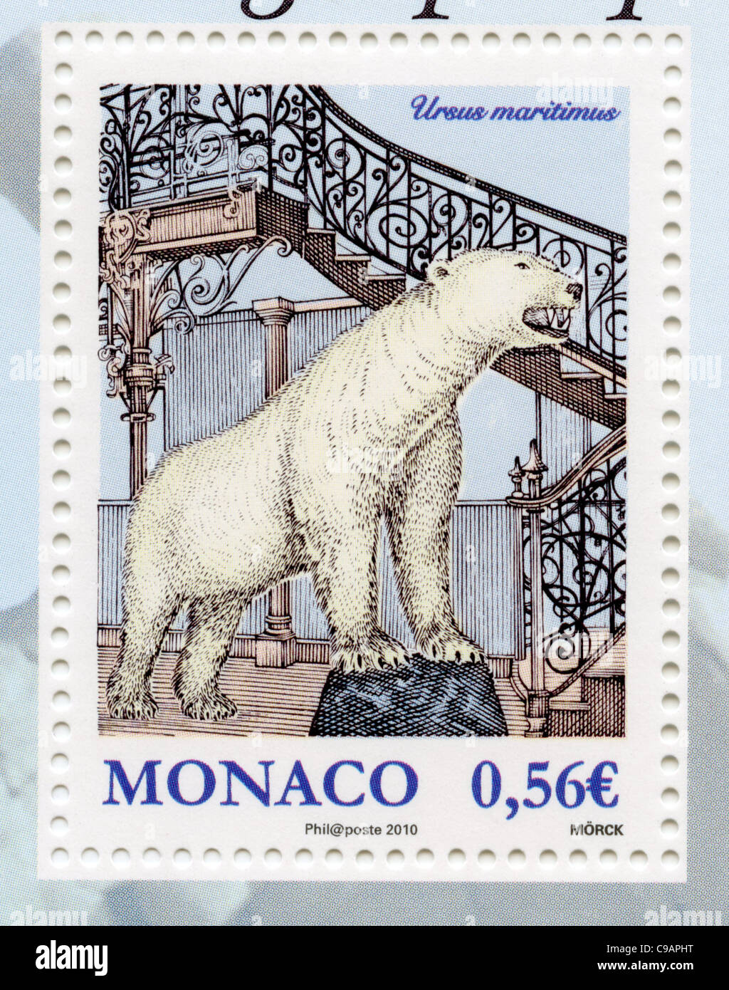 Monaco postage stamp Stock Photo - Alamy