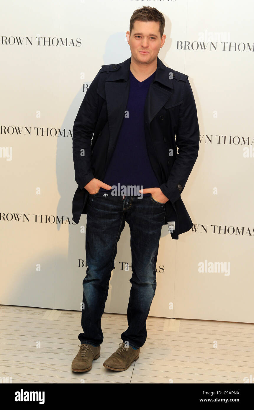 Multi-platinum Canadian singer Michael Buble in Dublin, Ireland Stock ...