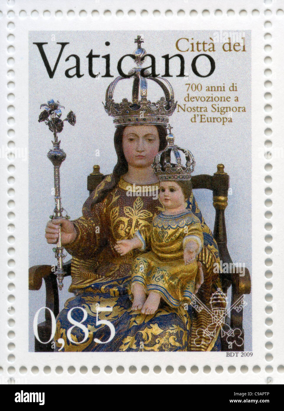 Vatican postage stamp hi-res stock photography and images - Alamy